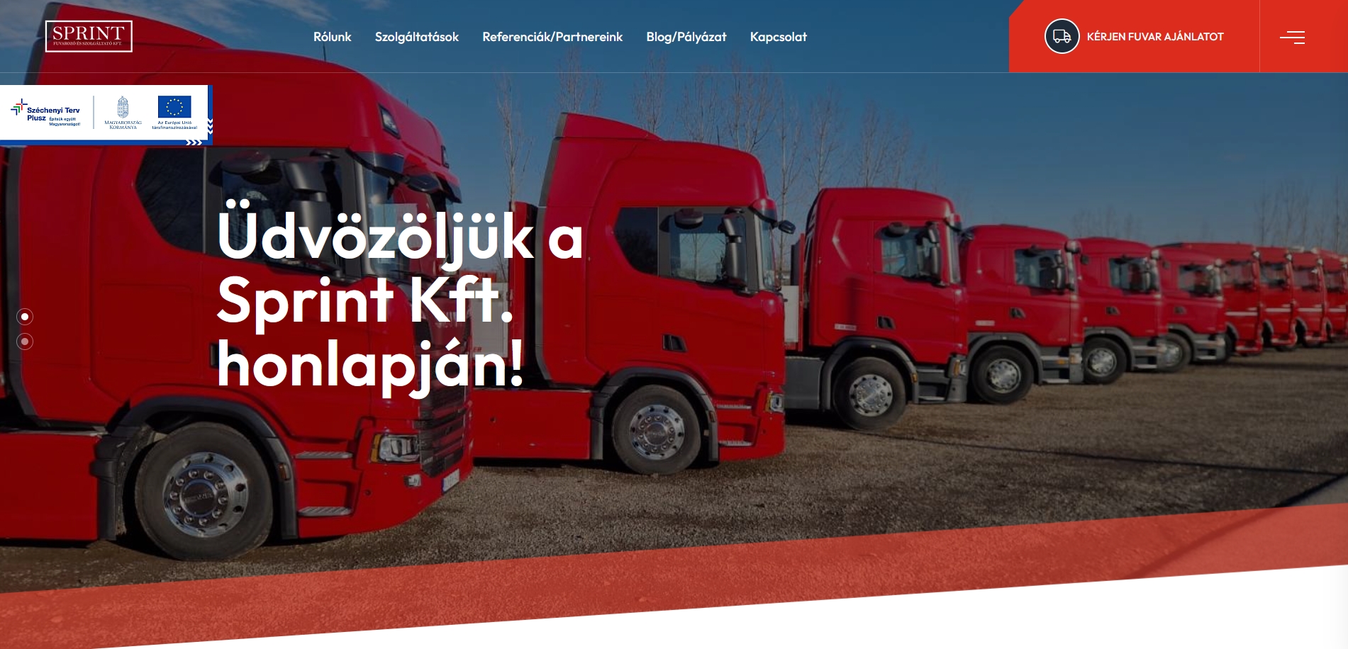 Elindult a weboldalunk! - Sprint Kft.